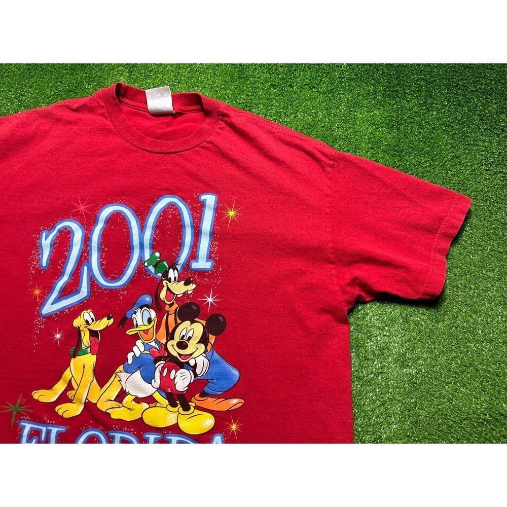 Vintage 2001 Disney Mickey And Friends Men's Graphic … - Gem